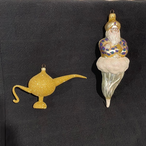 Patricia Breen | Holiday | Three Wishes Santa Genie And Lamp Ornament ...